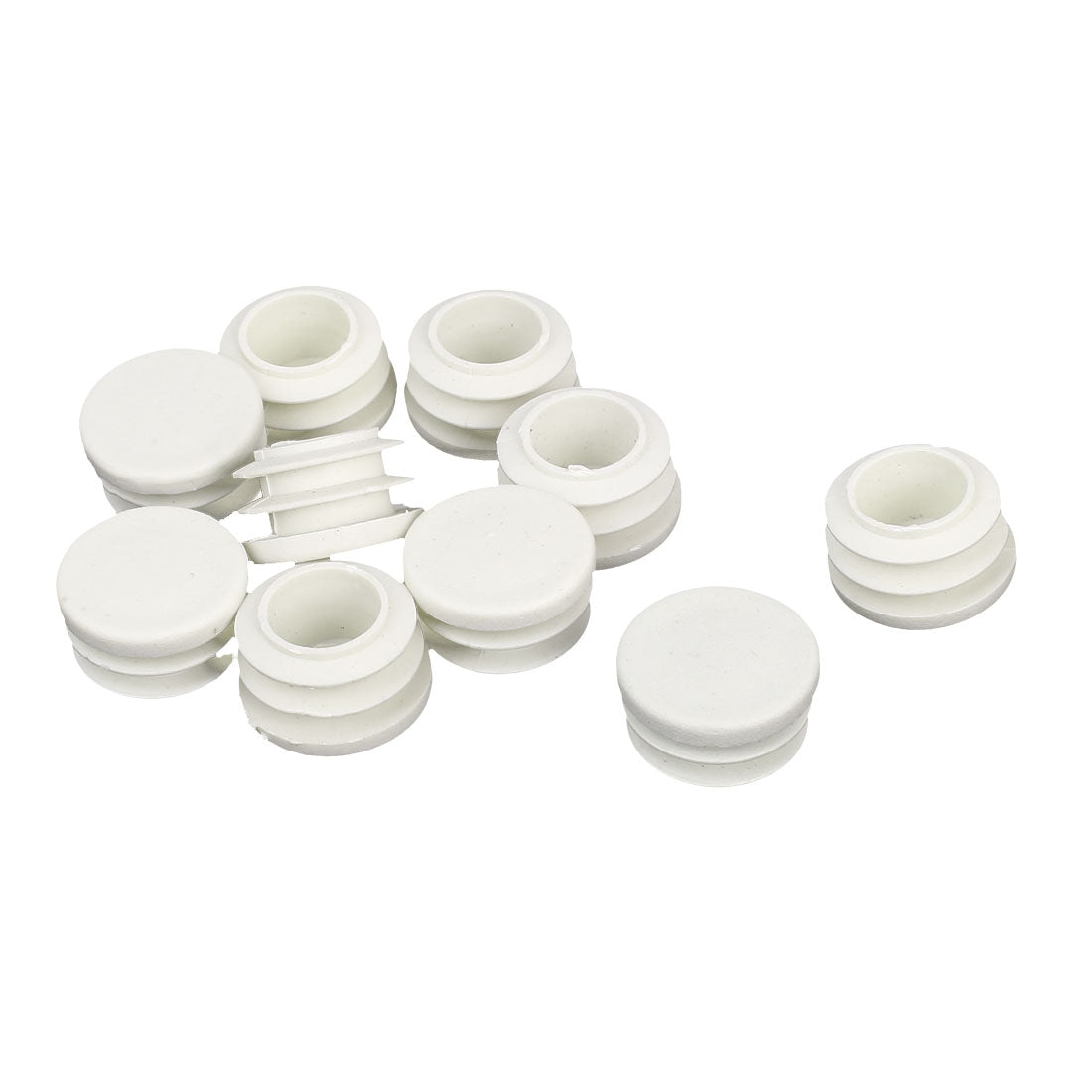 25MM - White Round Plastic End Caps - 10PCS/50PCS - Buy Online ...