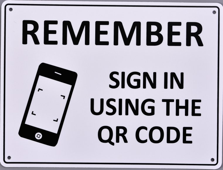 Covid Sign - Remember Sign In Using The QR Code – TradersOfOz