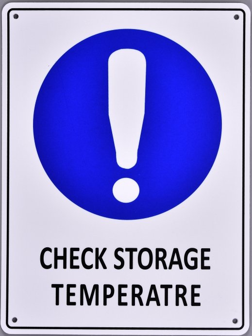 Mandatory Sign - Check Storage Temperature – TradersOfOz