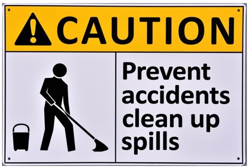 Warning Sign - Prevent Accidents Clean Up Spills – TradersOfOz